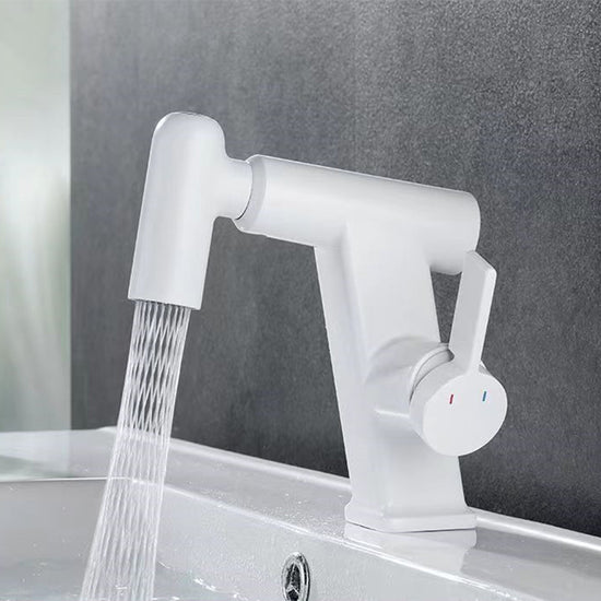 Contemporary Vessel Faucet Swivel Spout Faucet with One Lever Handle ...