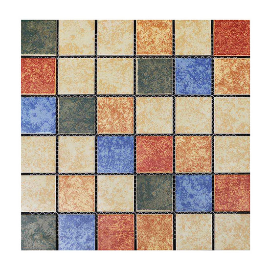 Grid Mosaic Sheet Wall & Floor Tile Mixed Material Outdoor Wall Tile ...