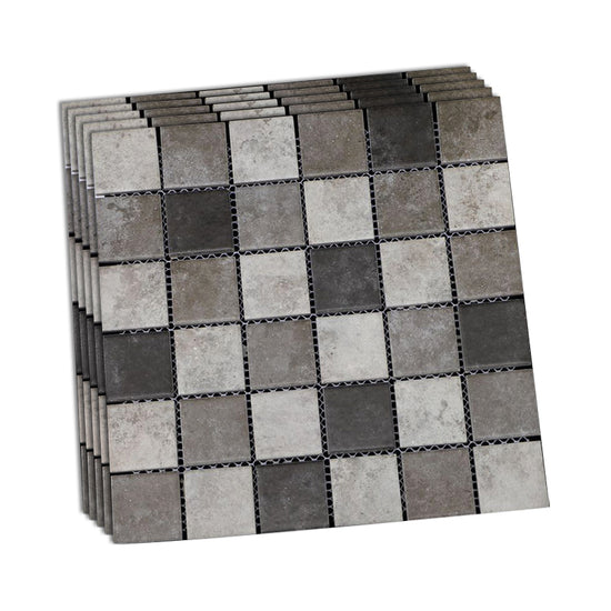 Grid Mosaic Sheet Wall & Floor Tile Mixed Material Outdoor Wall Tile ...