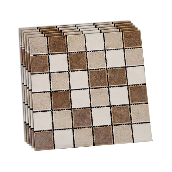 Grid Mosaic Sheet Wall & Floor Tile Mixed Material Outdoor Wall Tile ...