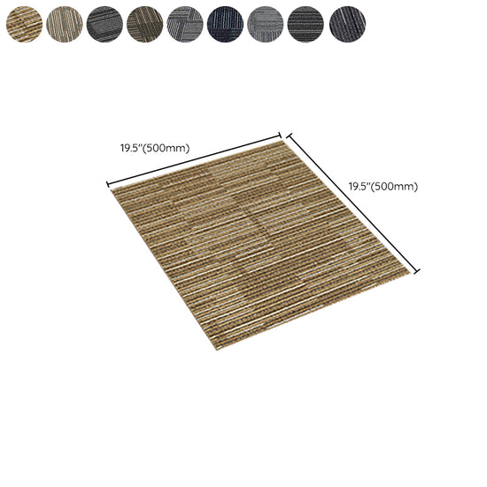 Fade Resistant Level Loop Carpet Tile Non-Skid Loose Lay Indoor Carpet ...