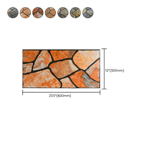 Outdoor Wall Tile Rectangle Straight Edge Stacked Stone Wall Tile ...