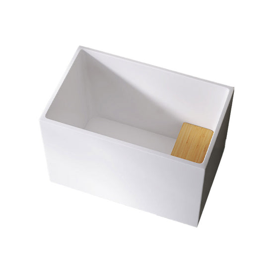 Modern Style Freestanding Bath Tub Rectangular Acrylic Soaking Bathtub ...