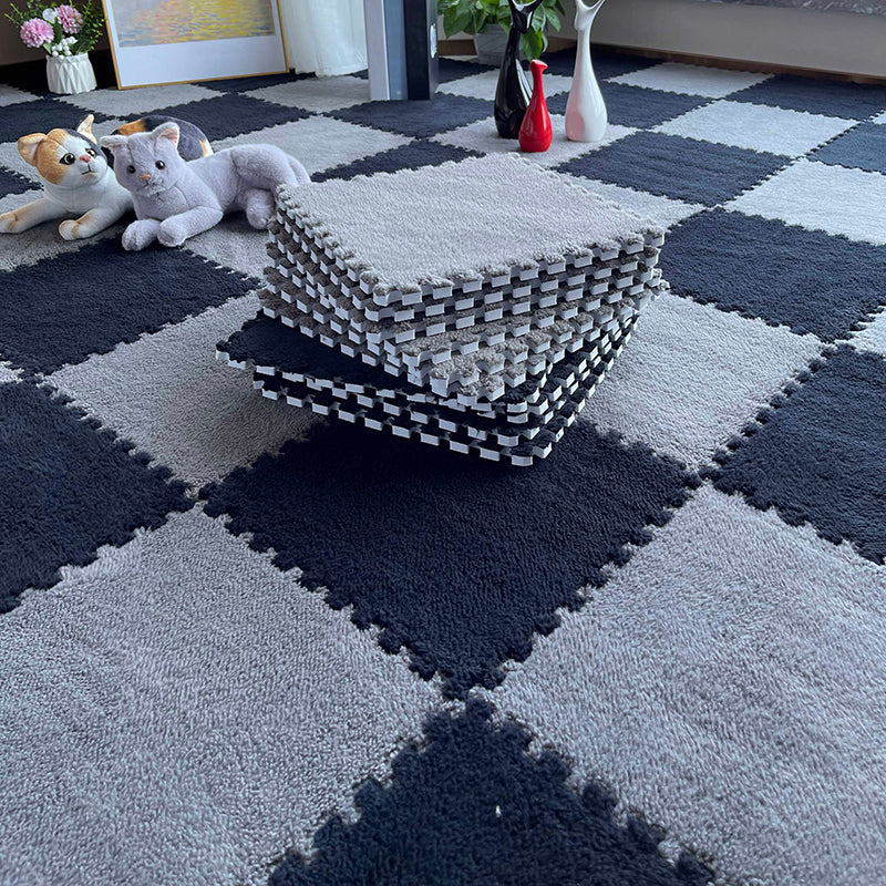 Modern Carpet Floor Tile Level Loop Interlocking Non-Skid Carpet Tiles ...