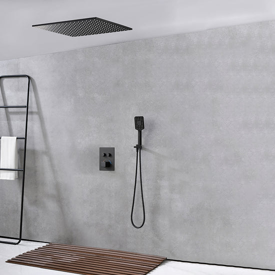 Modern Shower Trim Brass Slide Bar Included Adjustable Shower Head ...