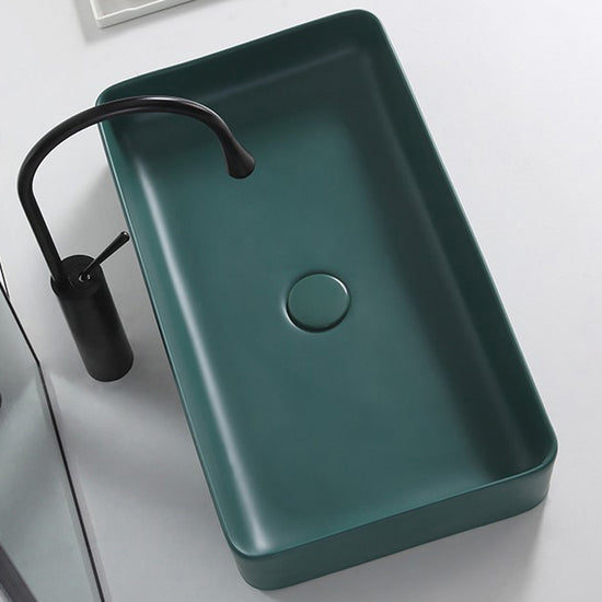 Rectangular Trough Bathroom Sink Modern Trough Bathroom Sink - Clearhalo