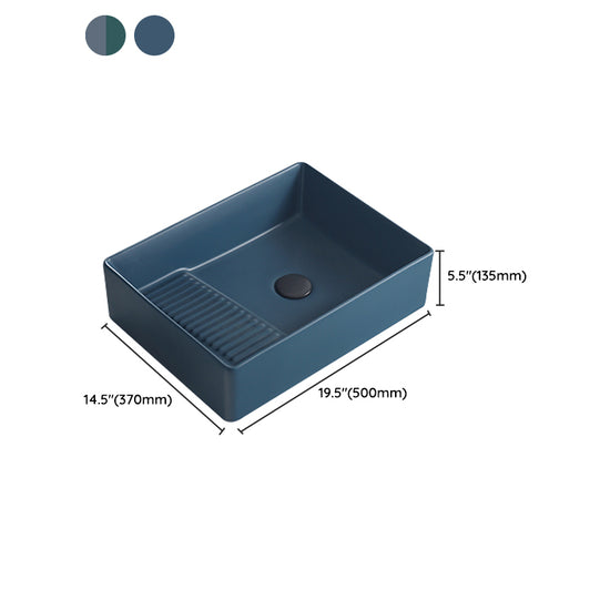 Rectangular Trough Bathroom Sink Modern Trough Bathroom Sink - Clearhalo