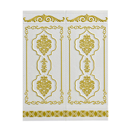 3D Embossed Wall Paneling Glam Style Waterproof Wall Paneling for ...