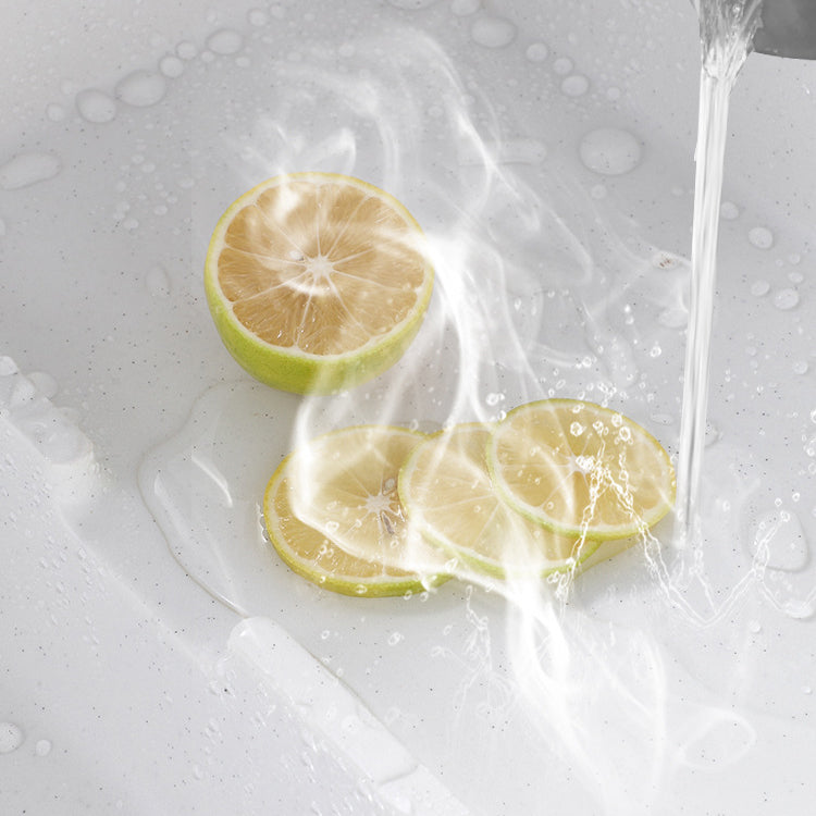Modern Style Kitchen Sink Quartz Kitchen Sink with Basket Strainer ...
