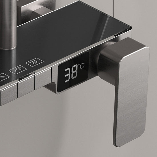 Contemporary Wall Mounted Shower System Slide Bar Included Shower Set ...