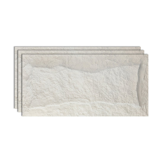 Textured Stacked Stone Singular Tile Mixed Material Wall Tile - Clearhalo