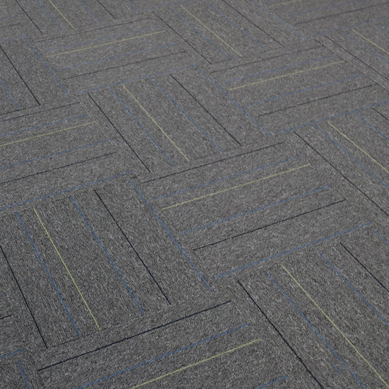 Carpet Tile Non-Skid Fade Resistant Geometry Self-Stick Carpet Tiles ...