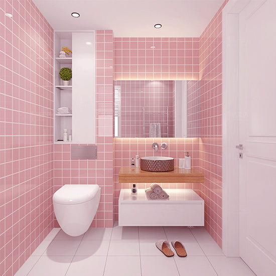Indoor Wall Tile Grid Pattern Rectangle Living Room Wall Tile - Clearhalo