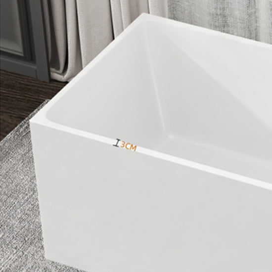 Modern Style Freestanding Bath Tub Stone Bathtub with Overflow Trim ...