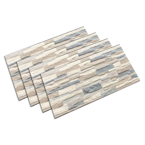Outdoor Wall Floor Tile Ceramic Straight Edge Stacked Stone Brick Look ...