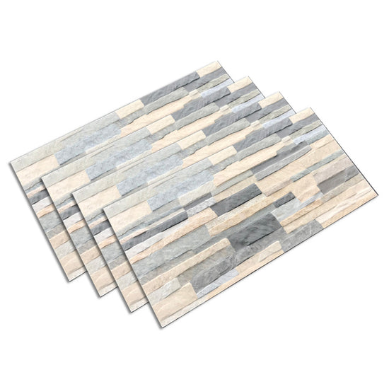 Outdoor Wall Floor Tile Ceramic Straight Edge Stacked Stone Brick Look ...