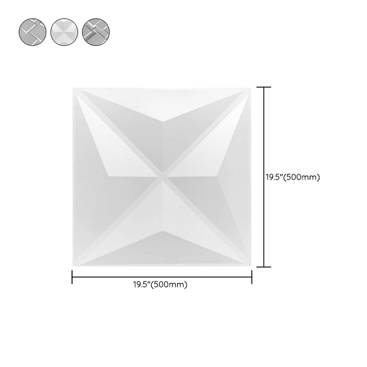 Modern Square Wall Paneling Peel and Stick Geometric Pattern Wall ...