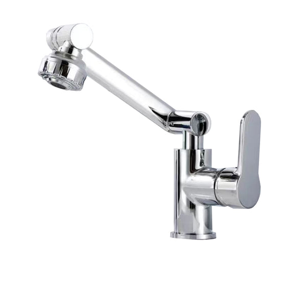 Modern Vessel Sink Faucet Stainless Steel Lever Handles Swivel Spout ...
