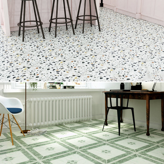 Peel and Stick PVC Flooring Matte Vinyl Flooring with Diamond Look ...