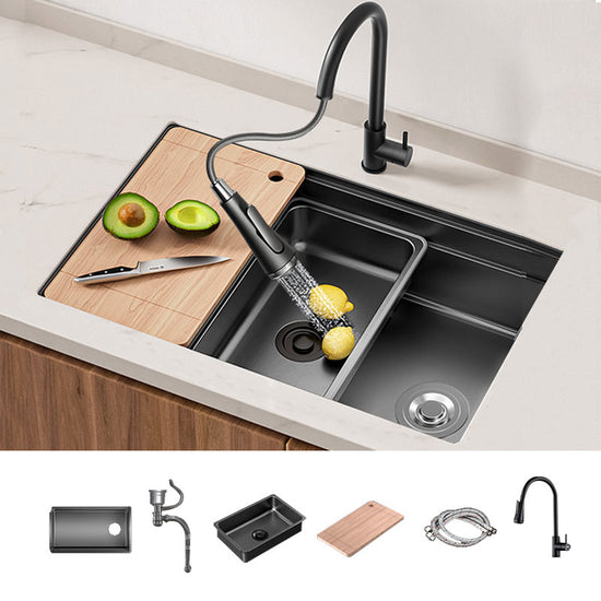 Modern Style Kitchen Sink Stainless Steel Rectangle Shape Kitchen Sink ...