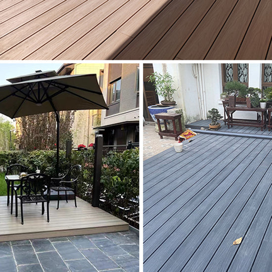 Deck Plank Wooden Outdoor Waterproof Rectangular Floor Board - Clearhalo