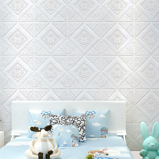 3D Embossed Interior Wall Paneling Peel and Stick Geometric Texture ...