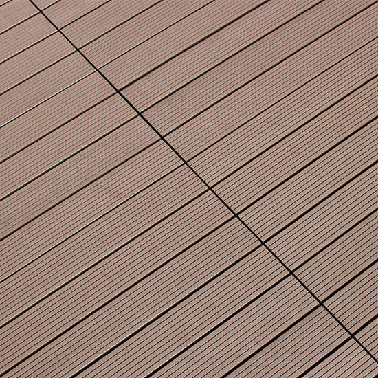 Polypropylene Deck Tile Kit 4-Slat Interlocking Patio Tiles Outdoor ...