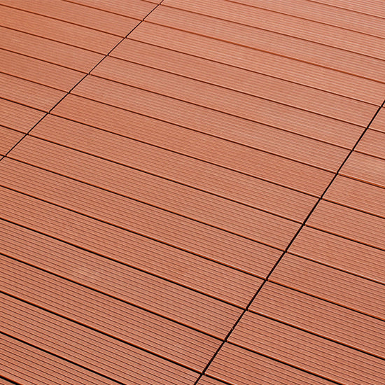 Polypropylene Deck Tile Kit 4-Slat Interlocking Patio Tiles Outdoor ...