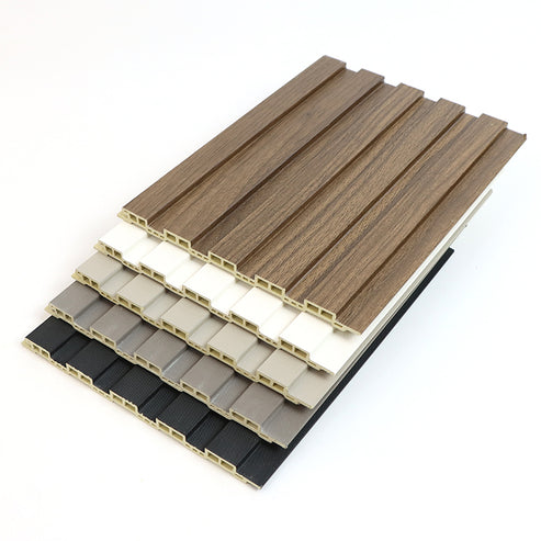 Modern Wood Paneling Smooth Wall Interior Wood Plank Set of 10 - Clearhalo