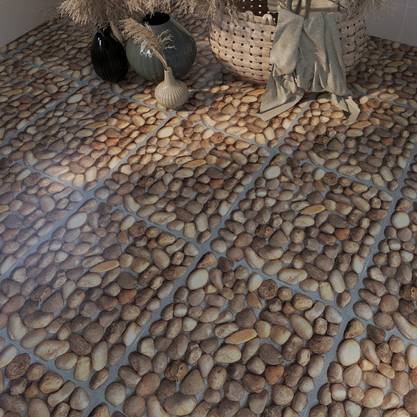 Peel and Stick PVC Flooring Low Gloss Vinyl Flooring with Stone Look ...