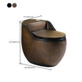 Contemporary Skirted Siphon Jet Toilet Bowl One Piece Urine Toilet with ...