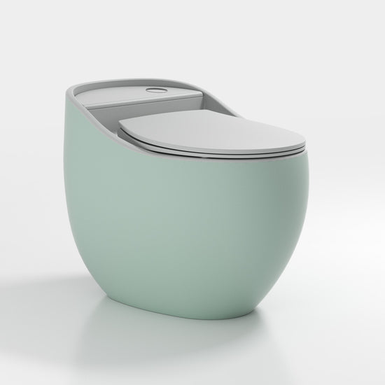 Inodoro redondo moderno para orina, todo en uno, de porcelana, montado ...