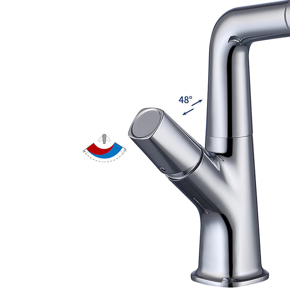 Vessel Sink Faucet Contemporary Single Handle Faucet with Swivel Spout ...