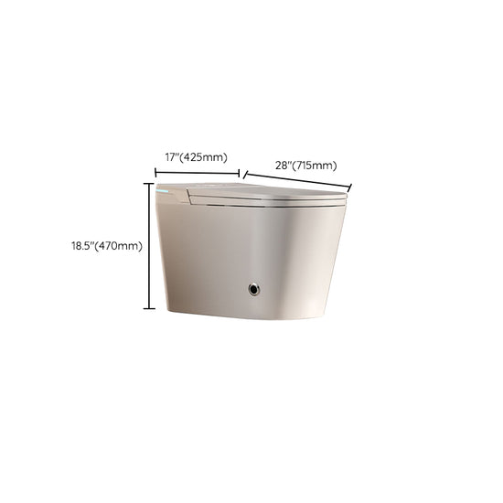 Contemporary Elongated Heated Seat Temperature Control Smart Toilet ...