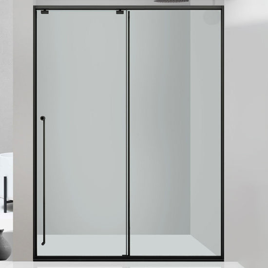 One-shaped Transparent Glass Shower Door, Semi-frameless Shower Single ...
