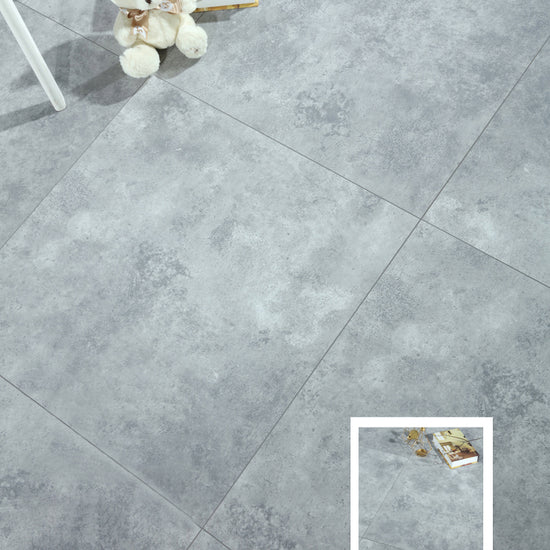 Industry Style Laminate Floor Wooden Grey Square Laminate Floor - Clearhalo