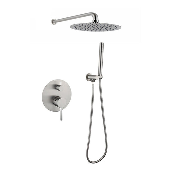 In-wall Shower Full Set Embedded Shower Top Nozzle Concealed Booster ...