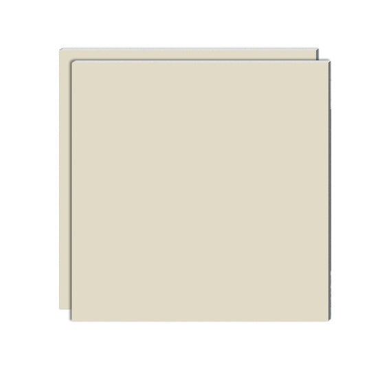Beige Tone Rectangular Singular Tile Cement Matte Straight Edge Floor ...