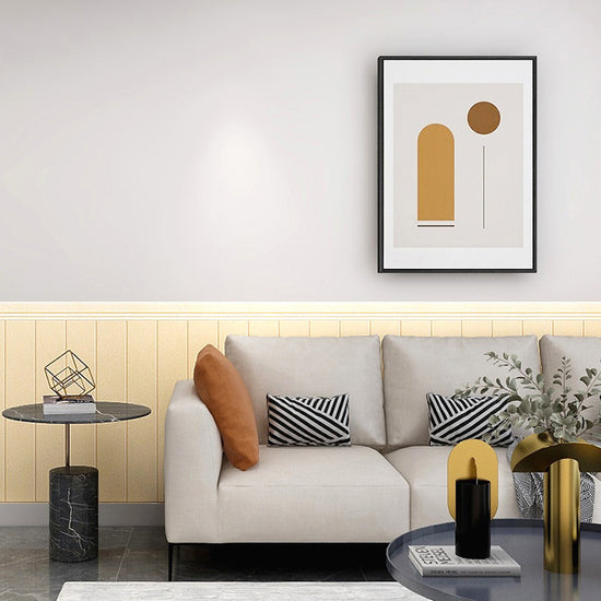 Plastic Wainscoting Peel and Stick Wainscoting with Waterproof - Clearhalo