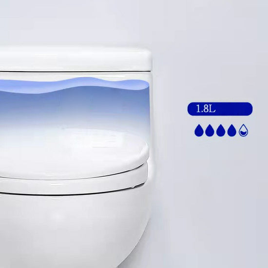 Traditional Ceramic Toilet Bowl One Piece Flush Toilet with Toilet Seat ...