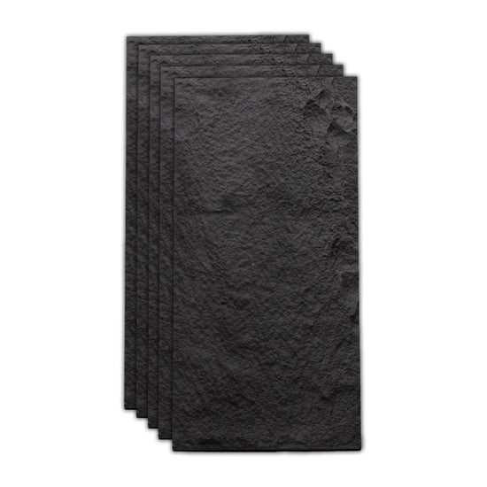 Rectangular Ceramic Textured Straight Edge Singular Tile Stacked Stone ...