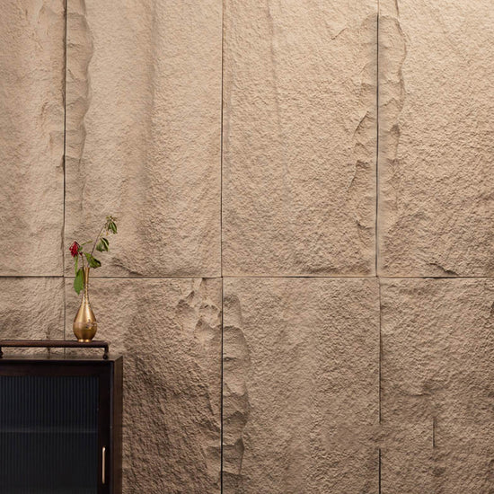 Rectangular Ceramic Textured Straight Edge Singular Tile Stacked Stone ...
