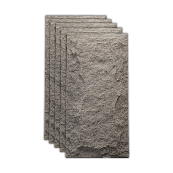 Rectangular Ceramic Textured Straight Edge Singular Tile Stacked Stone ...