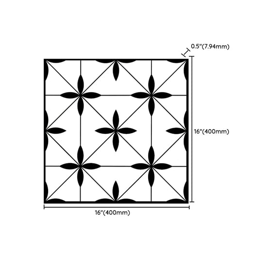 Patterned Rectangular Tile Modern Straight Edge Glazed Floor Tile ...