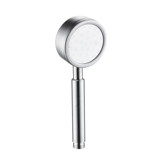Classic Shower Head Round Metal Handheld Shower Head in Silver - Clearhalo