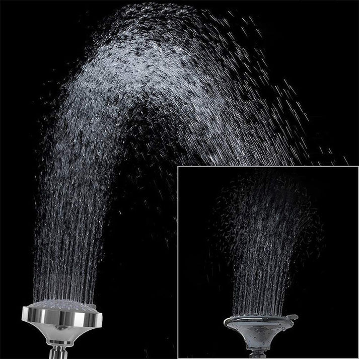 Modern Shower Head Self-Cleaning Standard Round Shower Heads in Silver ...