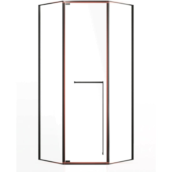 Diamond-shaped Shower Room Inside and Outside Pivot Shower Screen ...