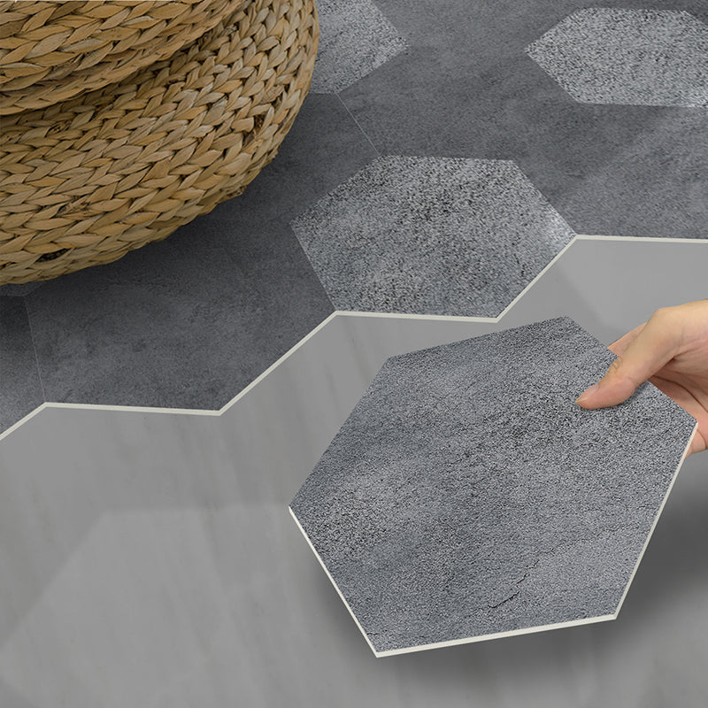 Peel and Stick Vinyl Flooring Dark Matte Vinyl Flooring with Stone Look ...