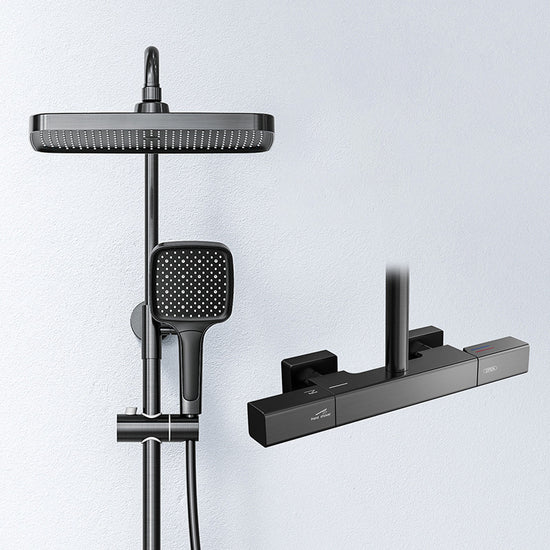 Temperature Control Shower System Adjustable Spray Pattern with ...