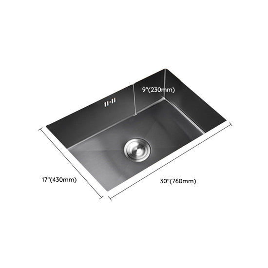 Classic Kitchen Sink Stainless Steel Black Workstation Sink with Faucet ...